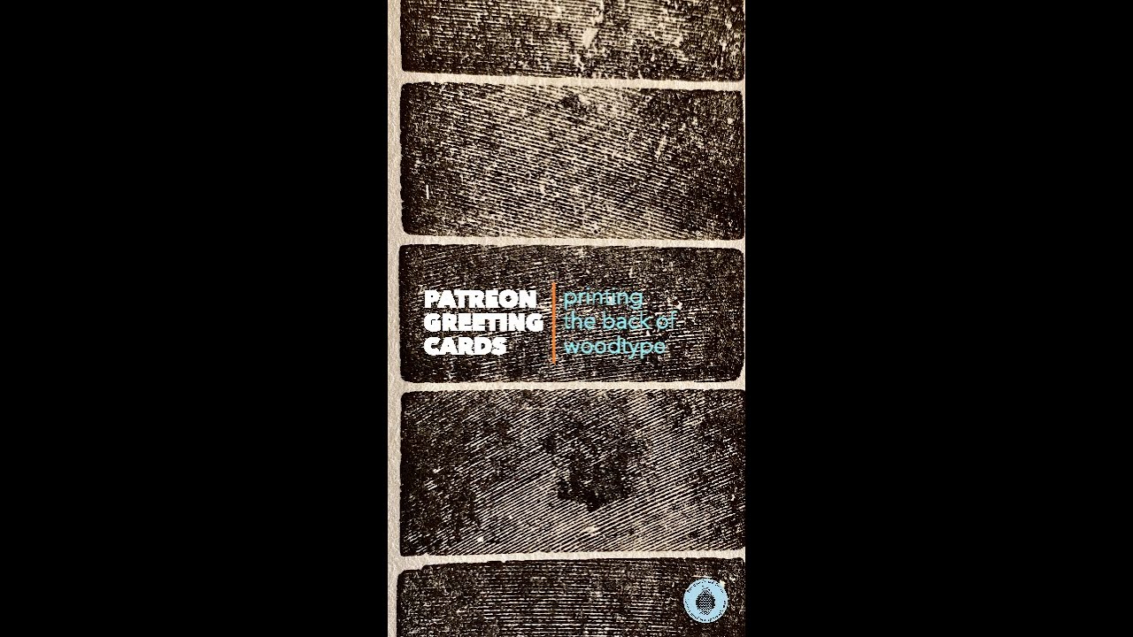 Printing Letterpress Woodtype Kerf Marks - YouTube