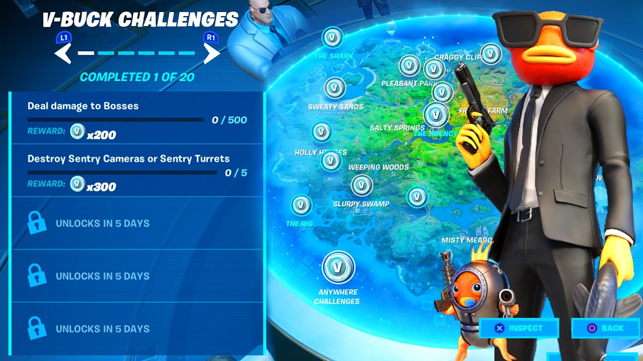 *FREE* V-BUCK Challenges in Fortnite! - YouTube
