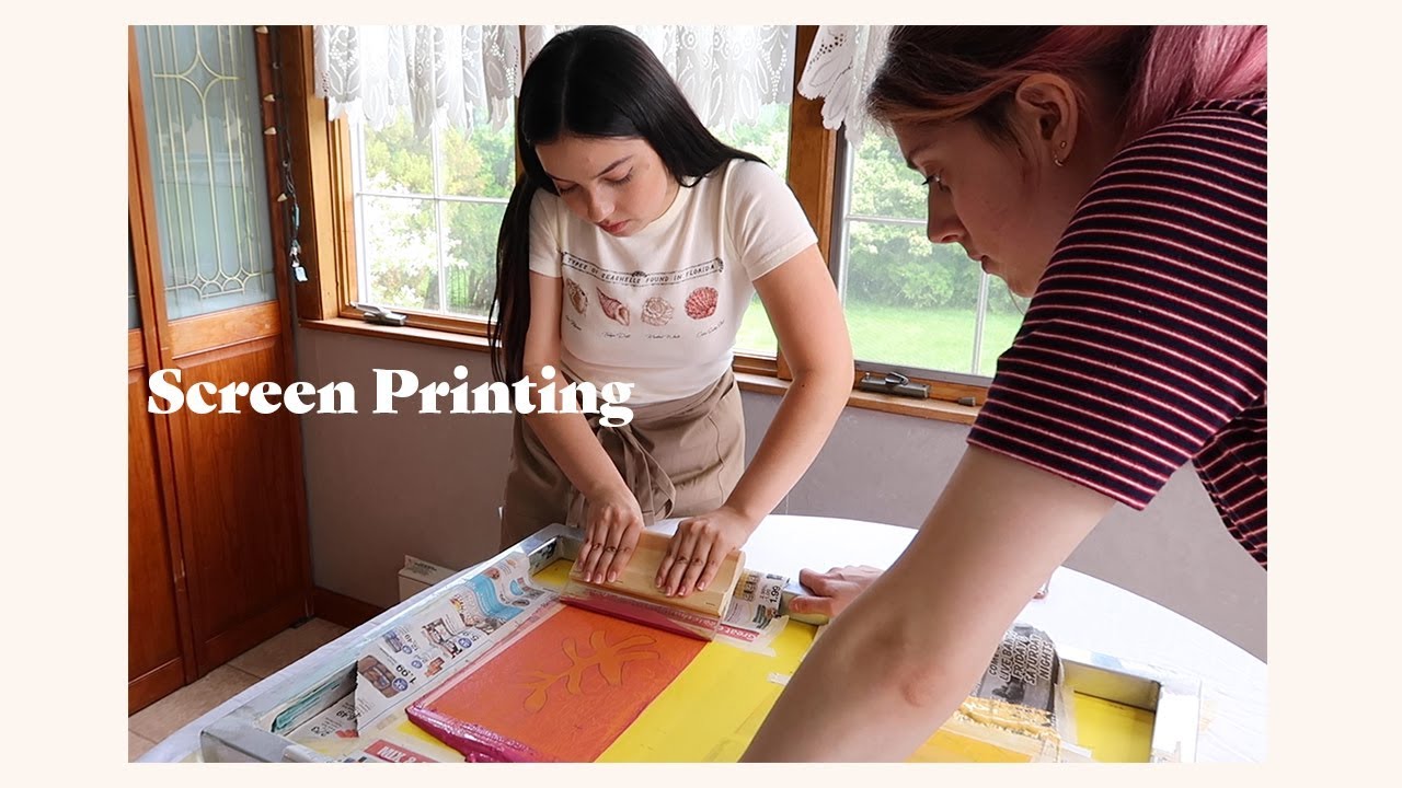 My Screen Printing Process - YouTube
