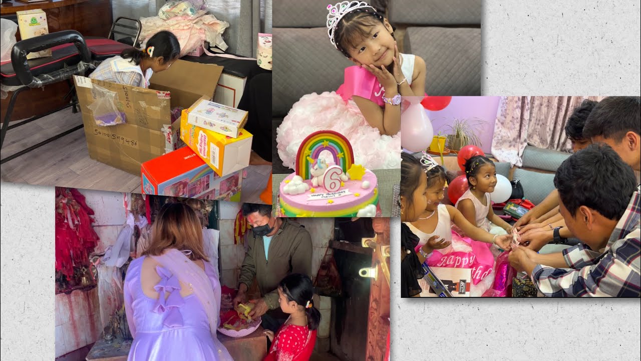 (Melvi 6thbirthdayspecial) Barakune mandir/unboxing her birthday ...