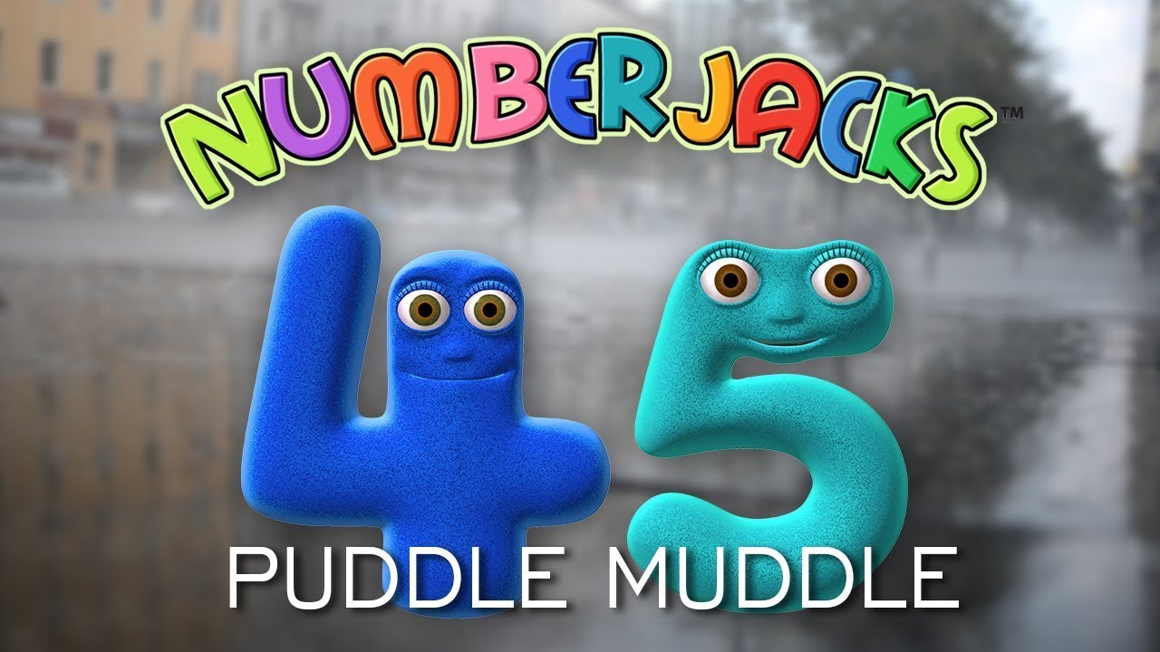 NUMBERJACKS | Puddle Muddle | Audio Story - YouTube