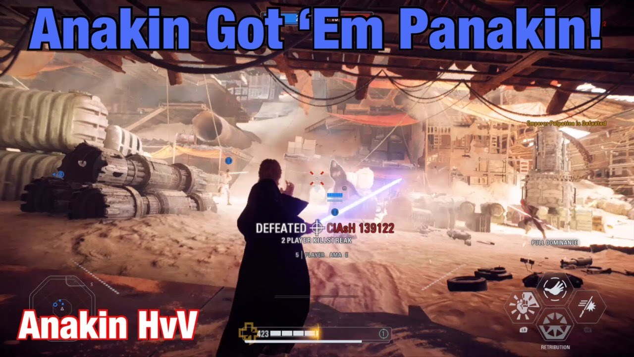 Star Wars Battlefront 2 - Anakin Got 'Em Panakin! // HvV Gameplay ...