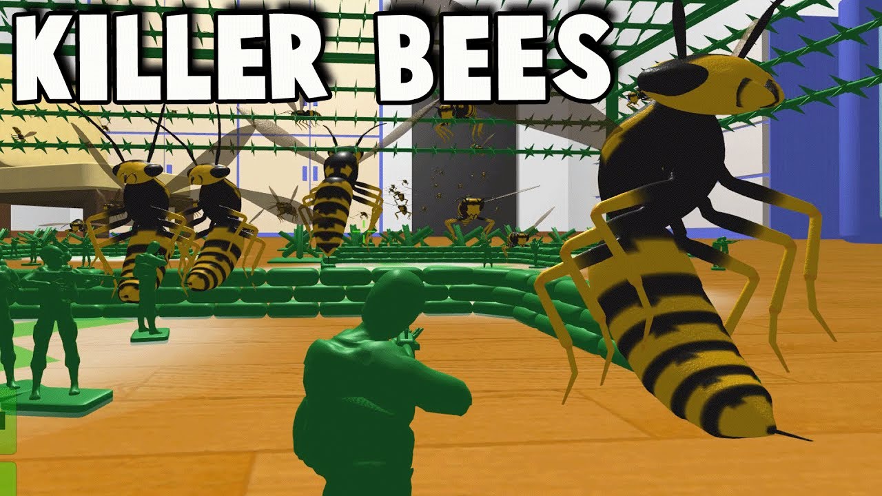 Army Men Fort vs KILLER BEES Attack! (Home Wars Gameplay Part 10) - YouTube