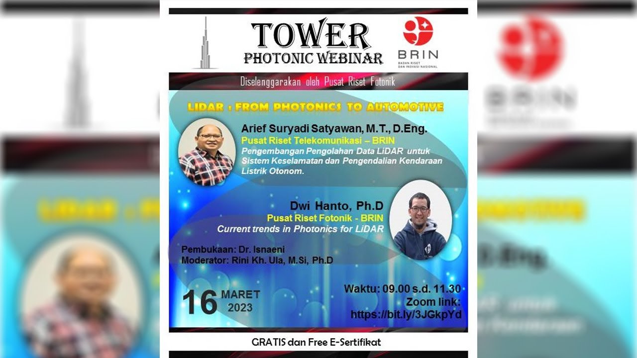 TOWER #2 | Photonic Webinar - Pusat Riset Fotonik - YouTube