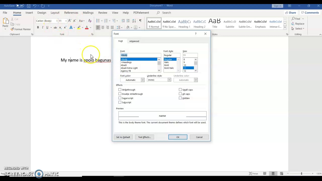 MS office word training (part 1) - YouTube