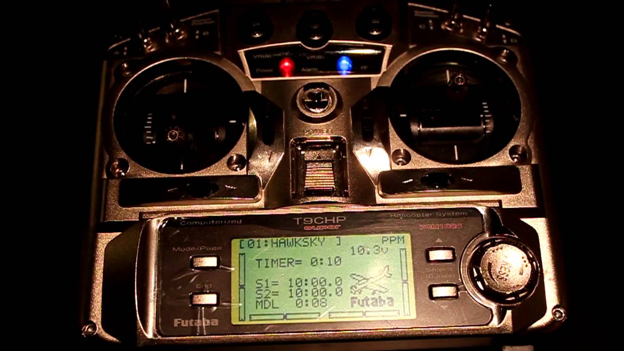 My New T9CHP Super Futaba TX - with faulty TP-FSM module - YouTube