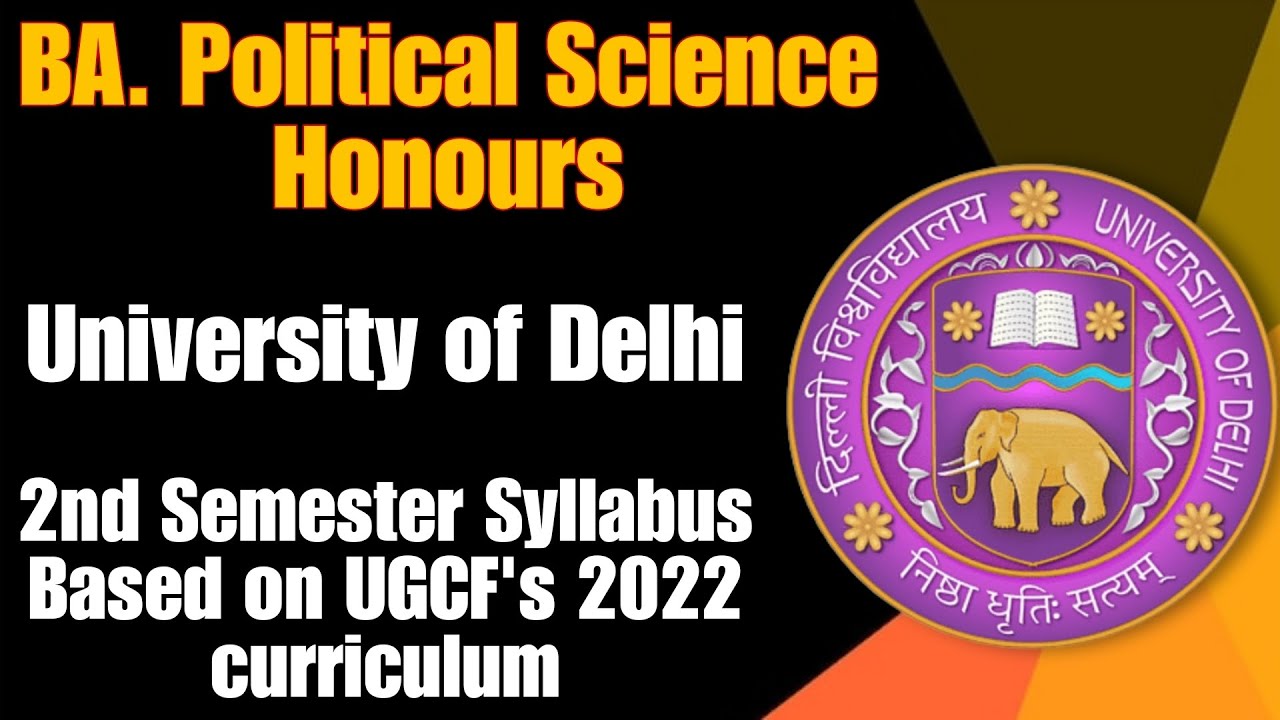 BA Political Science Honours Syllabus 2023 || Based on NEP 2020 | UGCF 2022 New syllabus ...