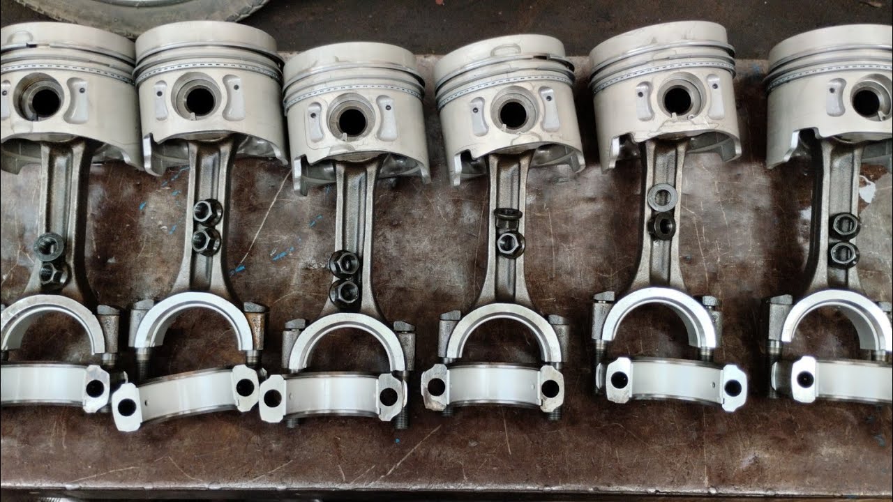 Diesel Engine Ring and Piston Fittings || How to Fitting Connecting Rod ...