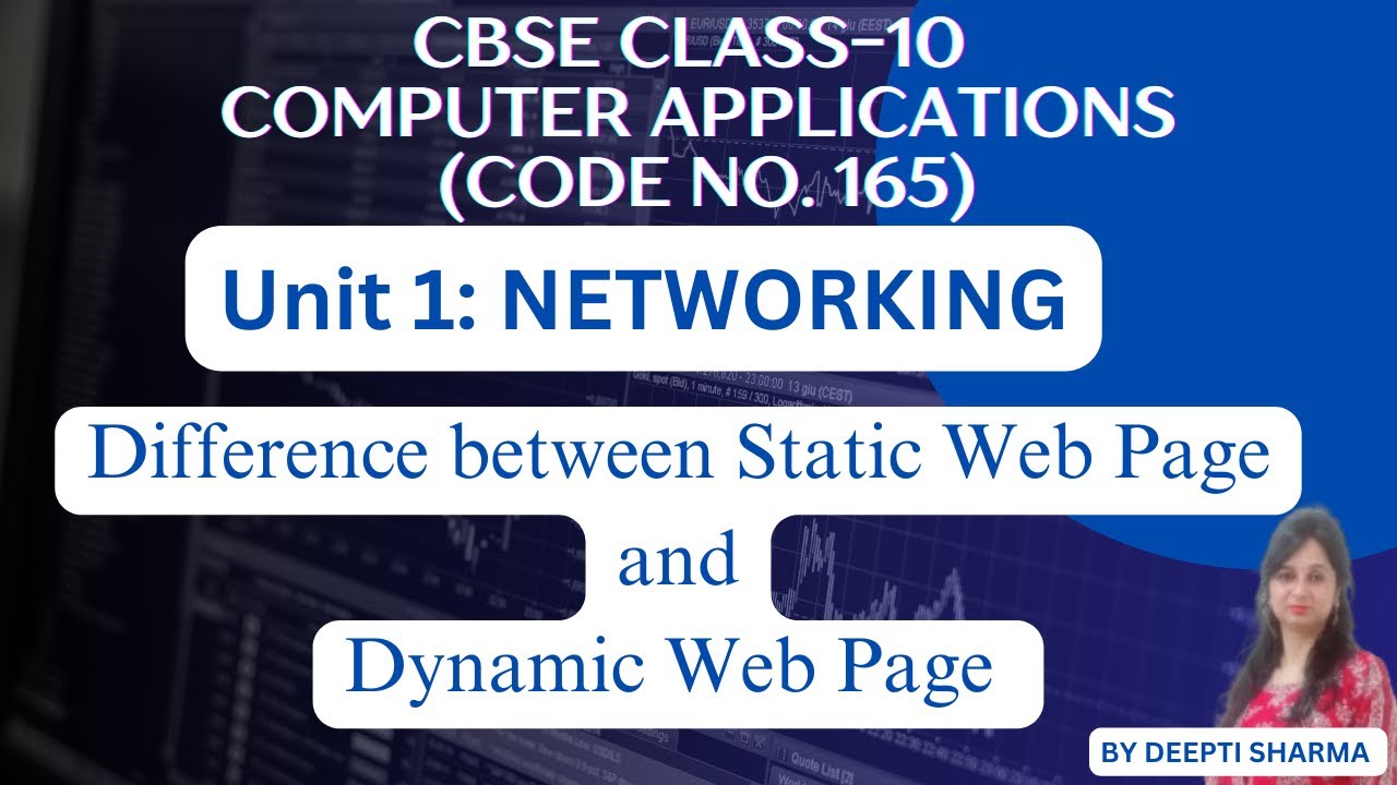Difference Between Static And Dynamic Web Pages Static Vs Dynamic Web Pages Networking Class