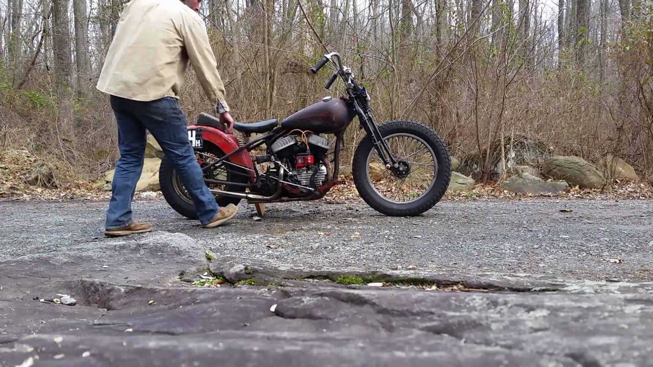 Harley 45 flathead race bike for sale on ebay - YouTube