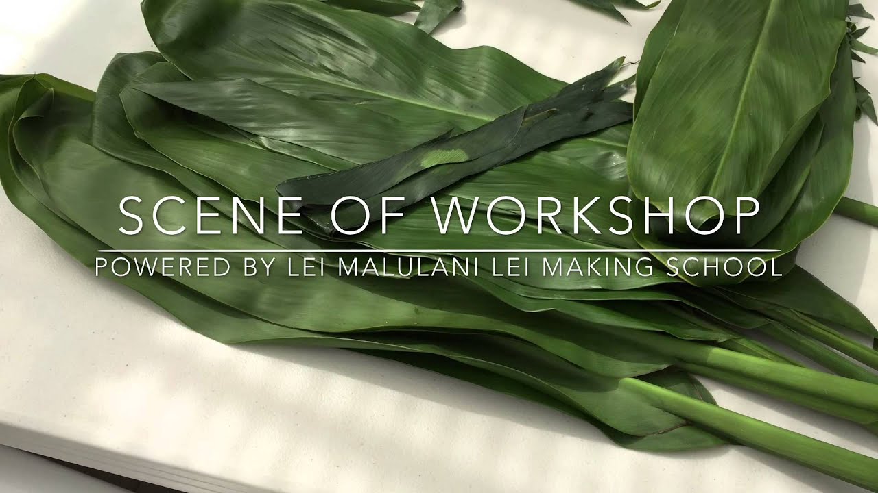 Hawaiian Lei Making Workshop -September 2014 - YouTube