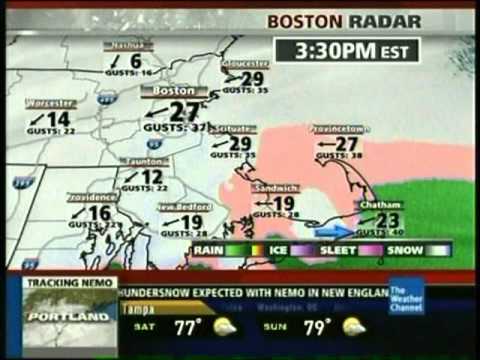 The Weather Channel Winter Storm Nemo Coverage + Piscataway, NJ Local ...