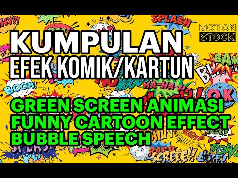 Koleksi Green Screen Animasi Efek Kartun Komik Terbaik  Cartoon/Comic Bubble Speech Animation Effect