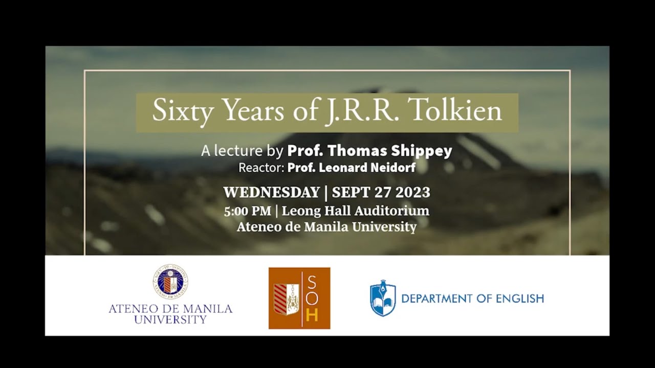 "Sixty Years of Tolkien": A Lecture by Tom Shippey - YouTube