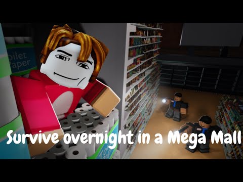 Survive Overnight in a Mega Mall (roblox horror) - YouTube