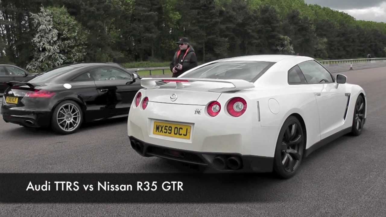 Audi TTRS vs Nissan R35 GTR - YouTube
