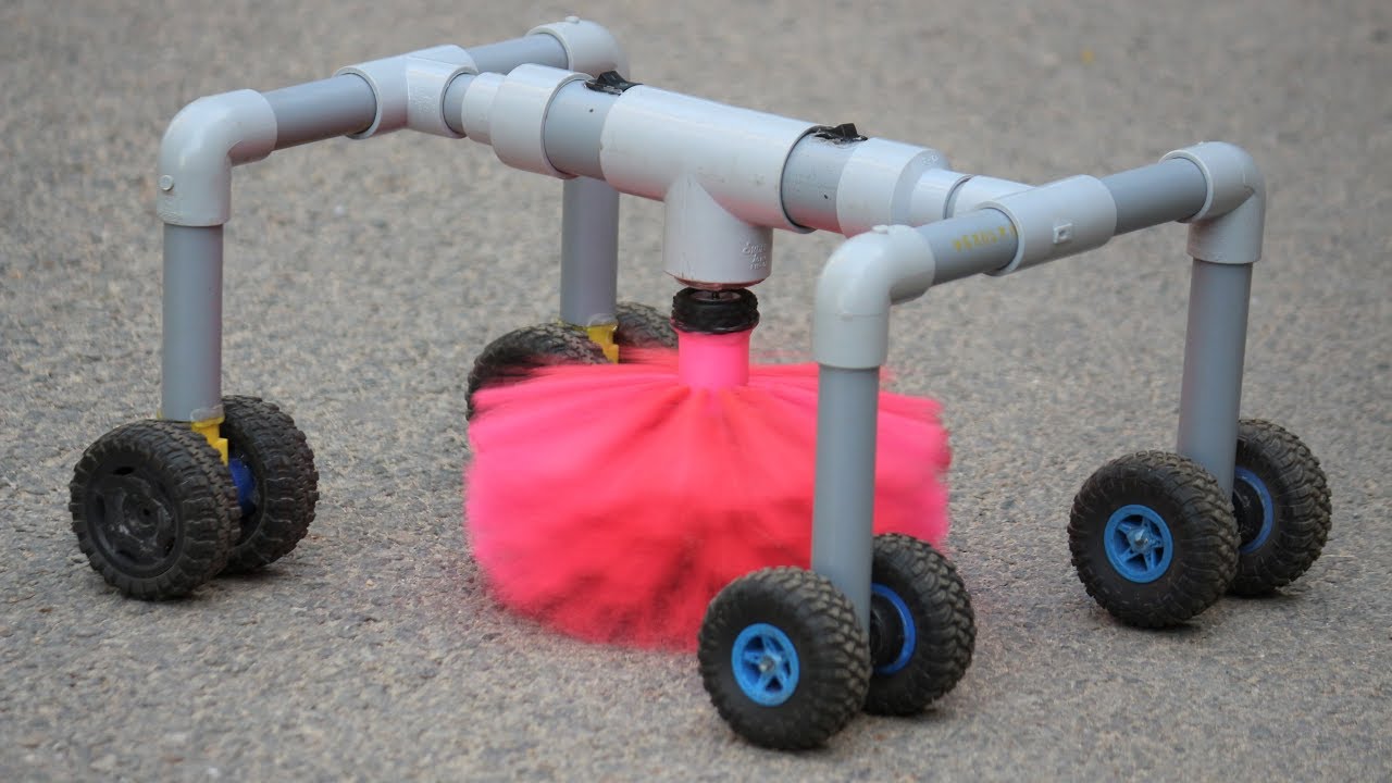 How to make a Road Cleaning Car - road cleaning machine - YouTube