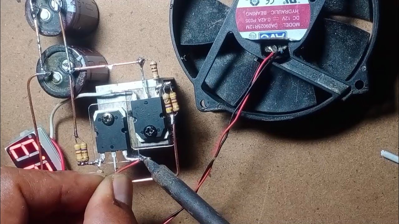 Direct current using transistor #regulator npn and pnp 18v to 12v ...