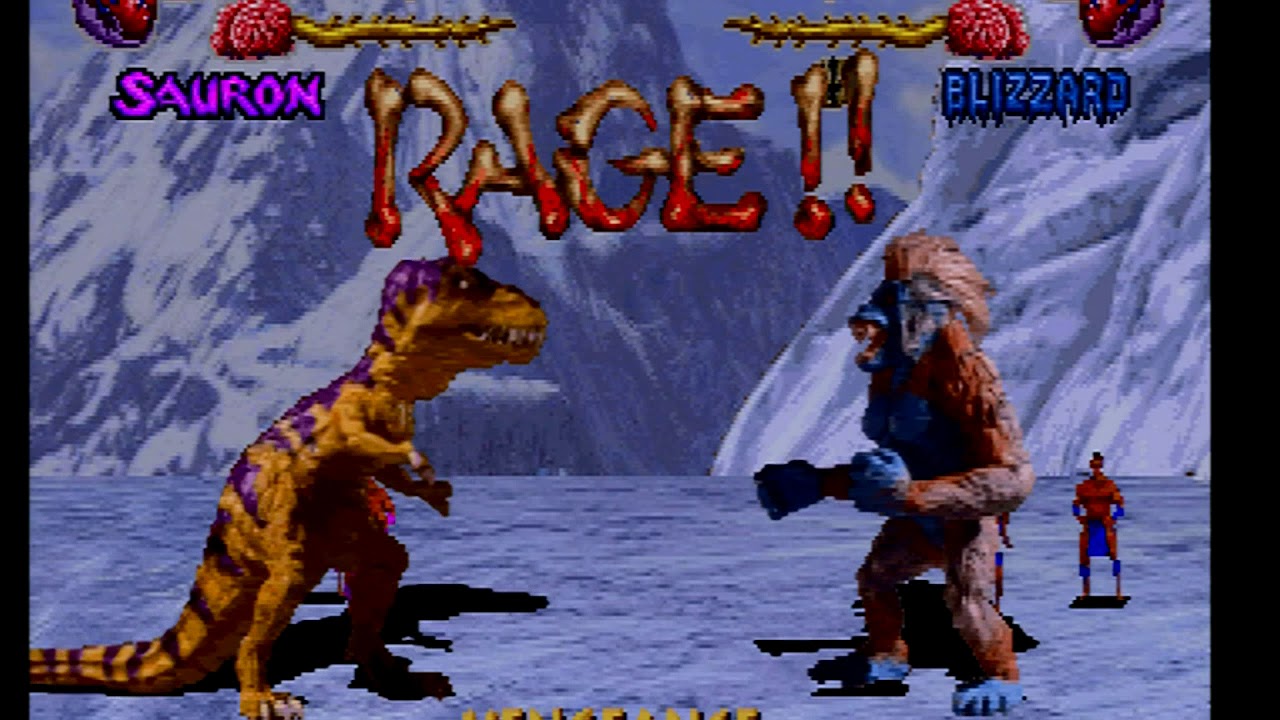 Primal Rage (Sega Saturn) Sauron playthrough - YouTube