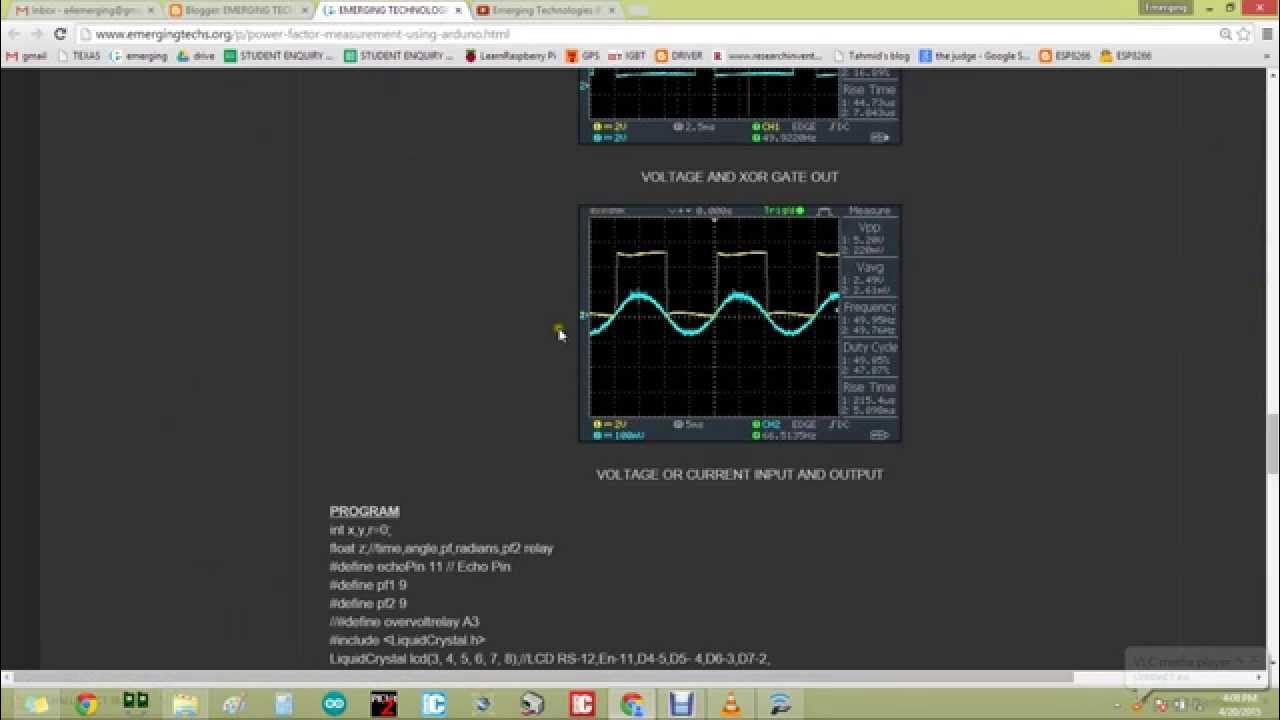POWER FACTOR MEASUREMENT USING ARDUNO - YouTube