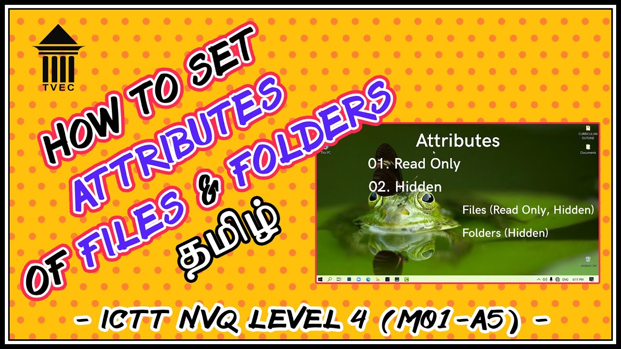 How to set read only and hidden attributes of folders and files - Tamil ...