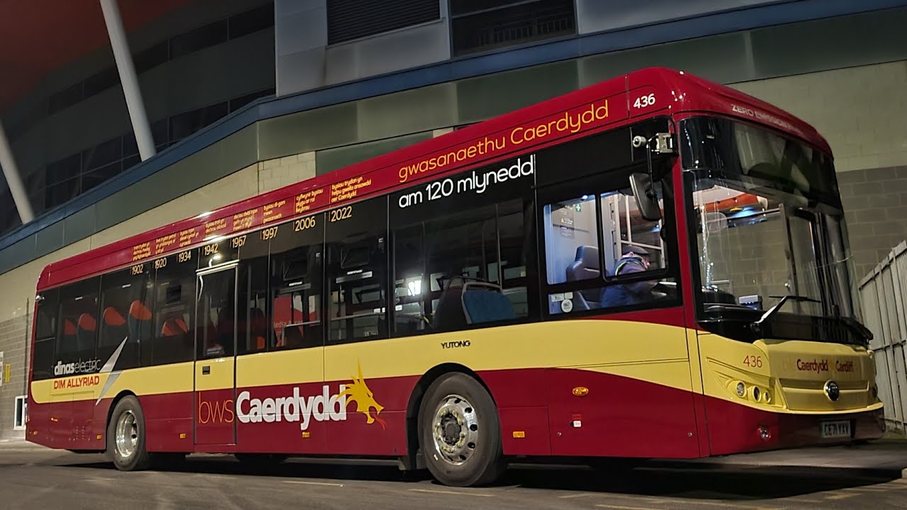 [HD WS] *120 YEARS* Cardiff Bus /Bws Caerdydd 436 (CE71 YXV) On The 27 ...