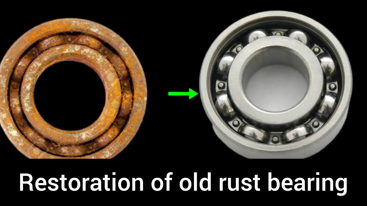 Restoration of old and rusty bearing | rust removing| restoration ...