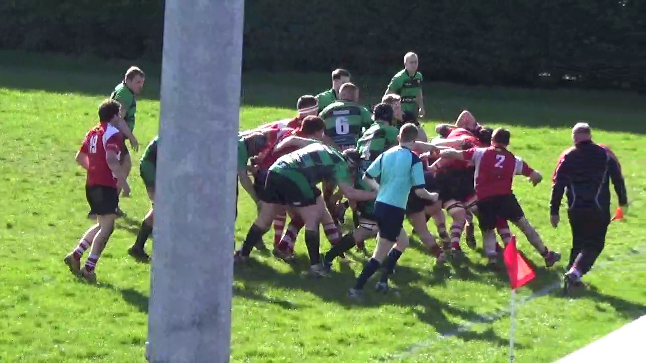 Brecon RFC tries against Caerleon 25 March 2017 - YouTube