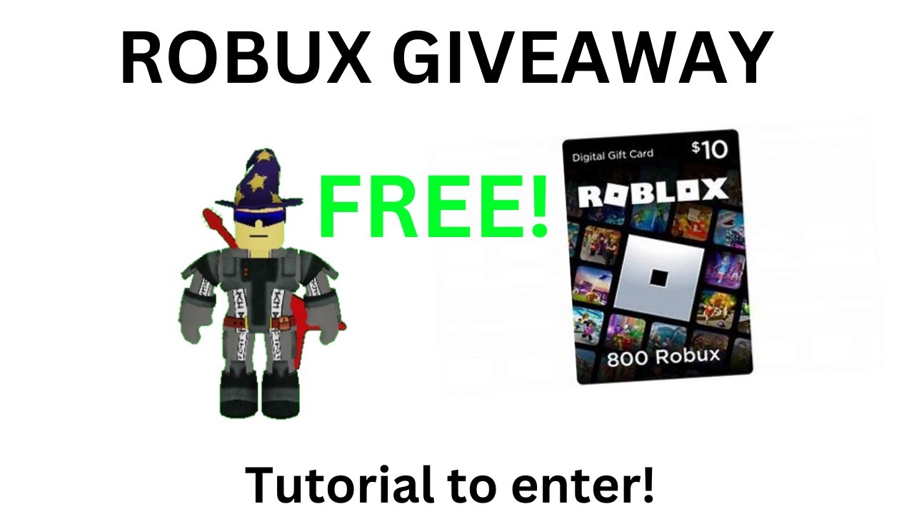 Robux Giveaway !!! - YouTube