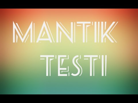Mantık Testi 1 w/alperen Turkish/Türkçe