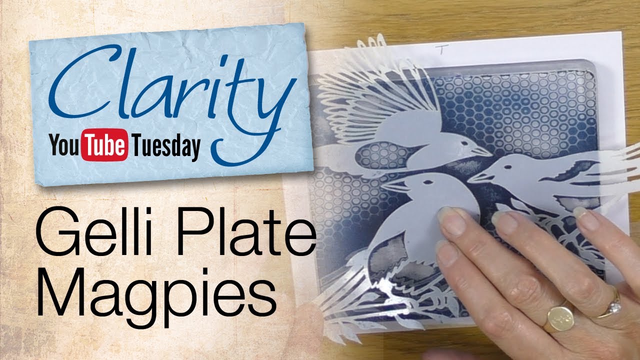 Gelli Plate How To - Magpies - YouTube