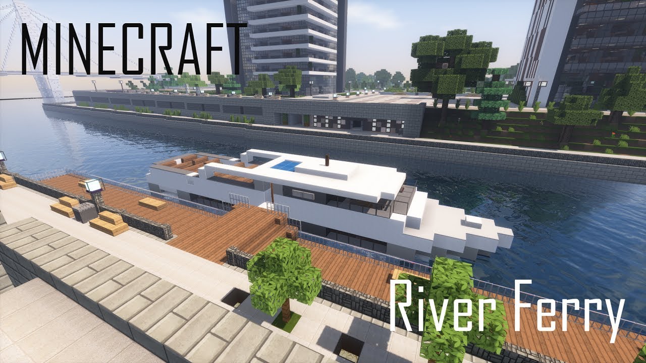 Minecraft River Ferry (full interior) + Download - YouTube