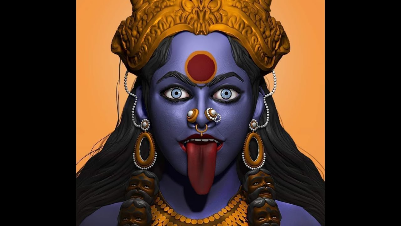 KALI DEVI APPEARS IN SKY - YouTube