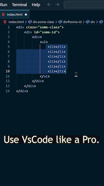 Use vs code like a pro #part01 #development #html #tricks #tips #vscode ...