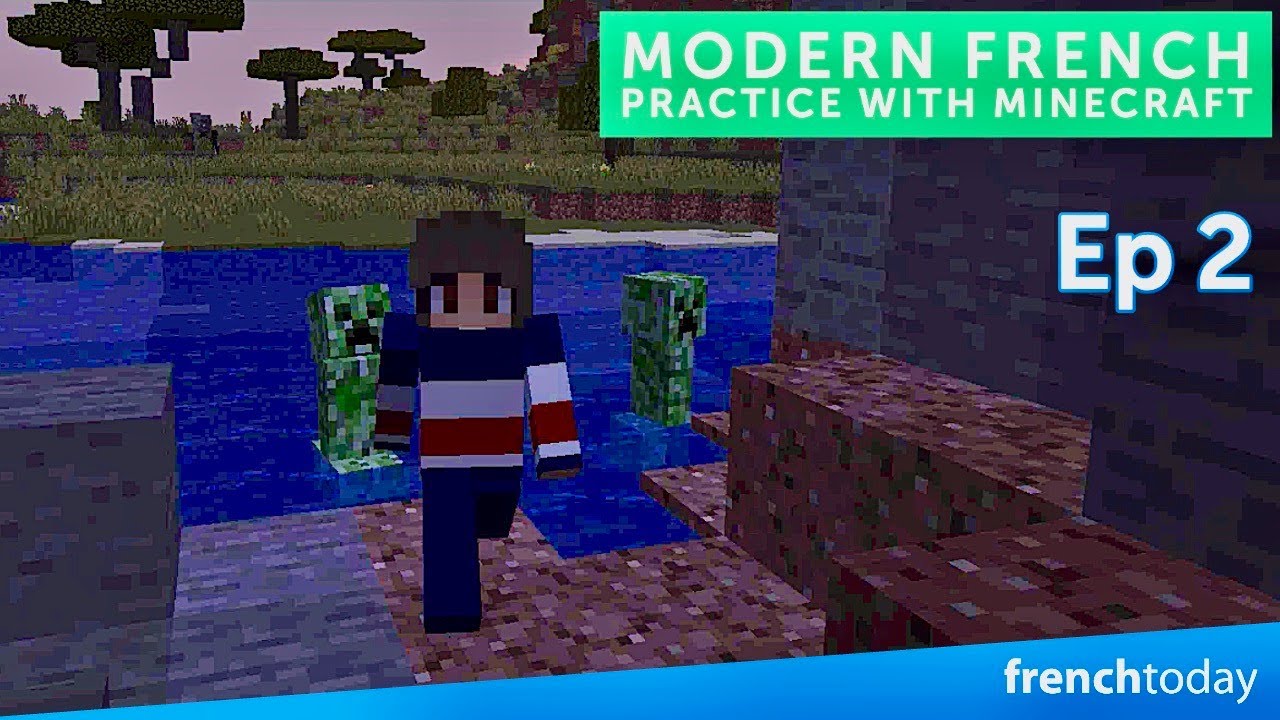 ⚔️ Fun French Practice With Minecraft - Video 2 - Monster Attack - YouTube