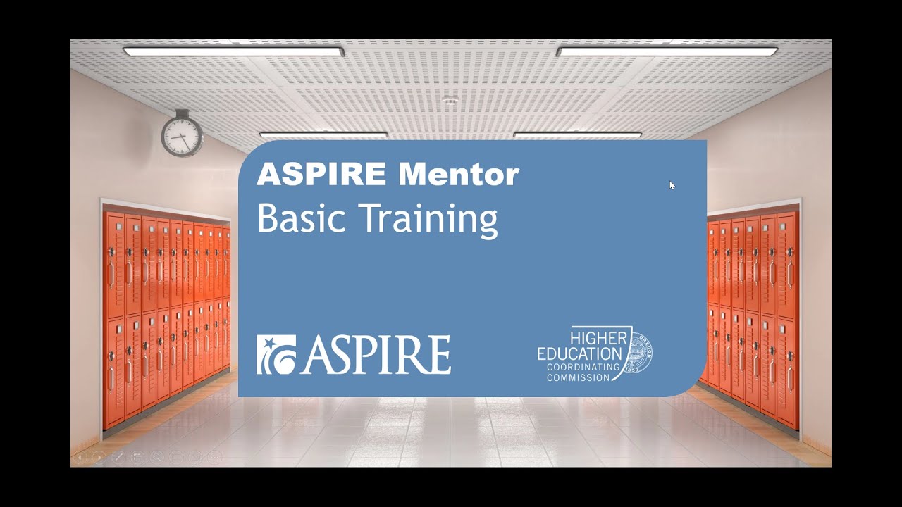23 24 ASPIRE New Mentor Training - YouTube