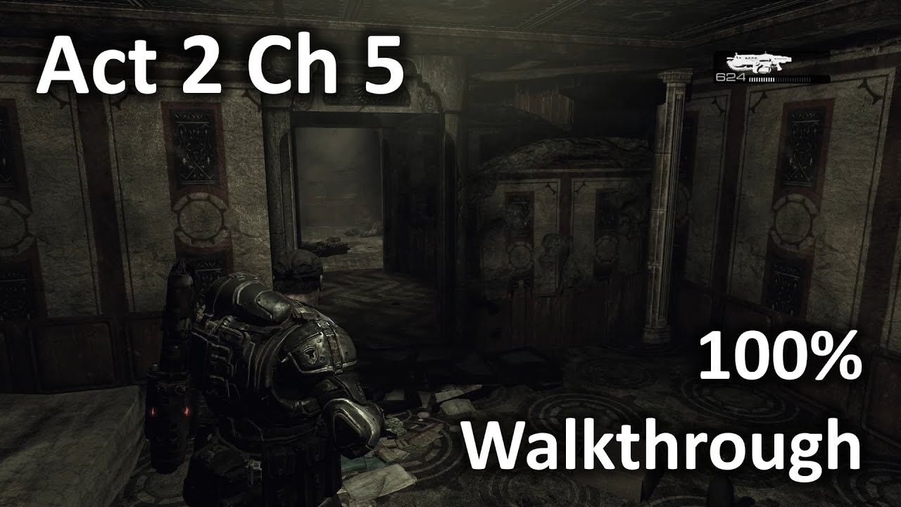 Gears of War | Dark Labyrinth - Act 2 Ch 5 | 100% Full Gameplay ...