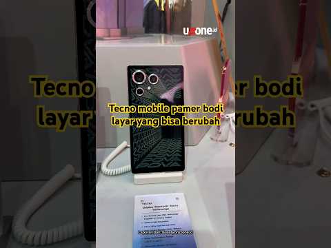 Tecno mobile pamer bodi layar yang bisa berubah #tecno #tecnomobile #mwc2025
