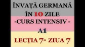 Invata germana in 10 zile | CURS INTENSIV A1 | LECTIA 9 - YouTube