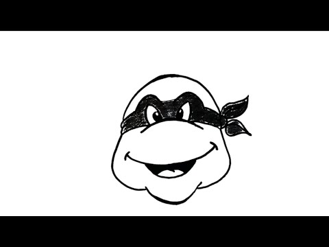 HOW TO DRAW Michelangelo from Teenage Mutant Ninja Turtles/Easy step-by ...