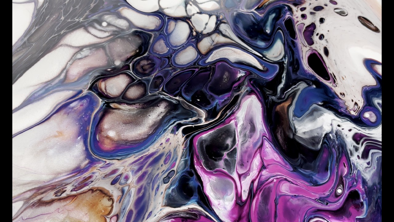 Acrylic Swipe Technique | Fluid Art | Flow Acrylic Painting - YouTube