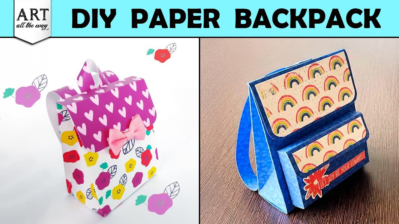 Adorable DIY Paper Backpacks You’ll Fall in Love With | Mini Crafts ...