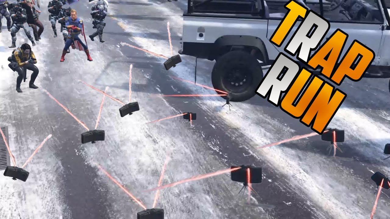 New Mode: TRAP RUN - escape the other teams death run! - YouTube