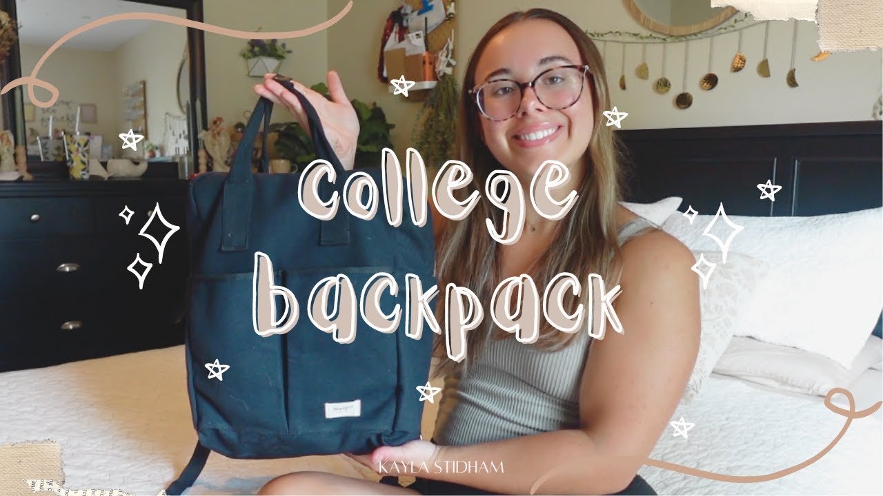 what's in my college backpack - freshman edition!!! - YouTube
