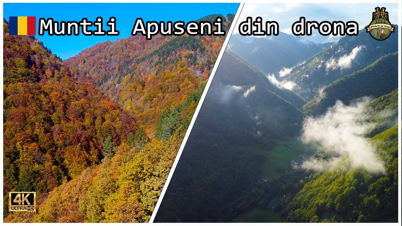Locuri de Neratat in Muntii Apuseni Toamna - Vedere din drona + Muzica ...