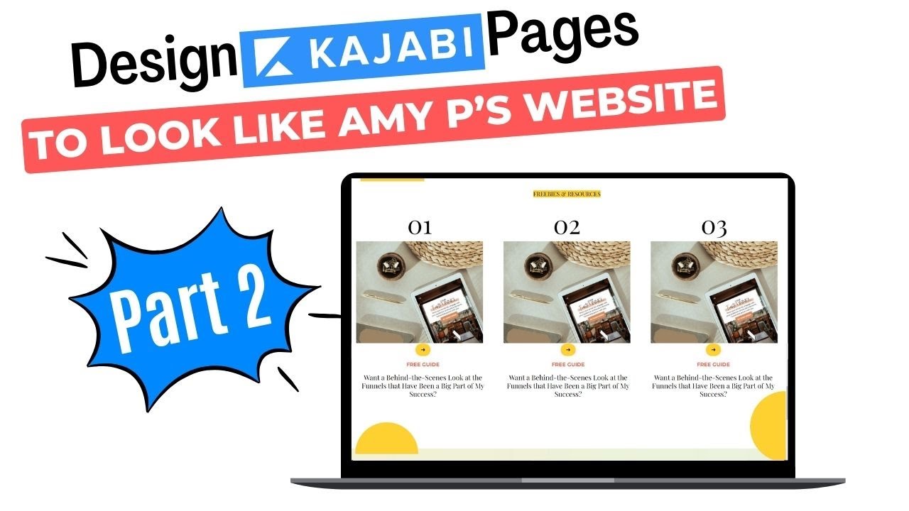 Kajabi Design: Make your Kajabi landing page look like an Amy P page ...
