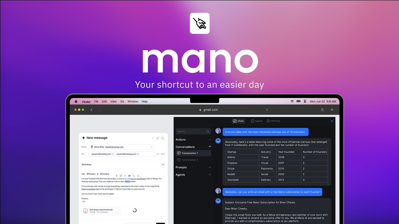 Mano: Your shortcut to an easier day - YouTube