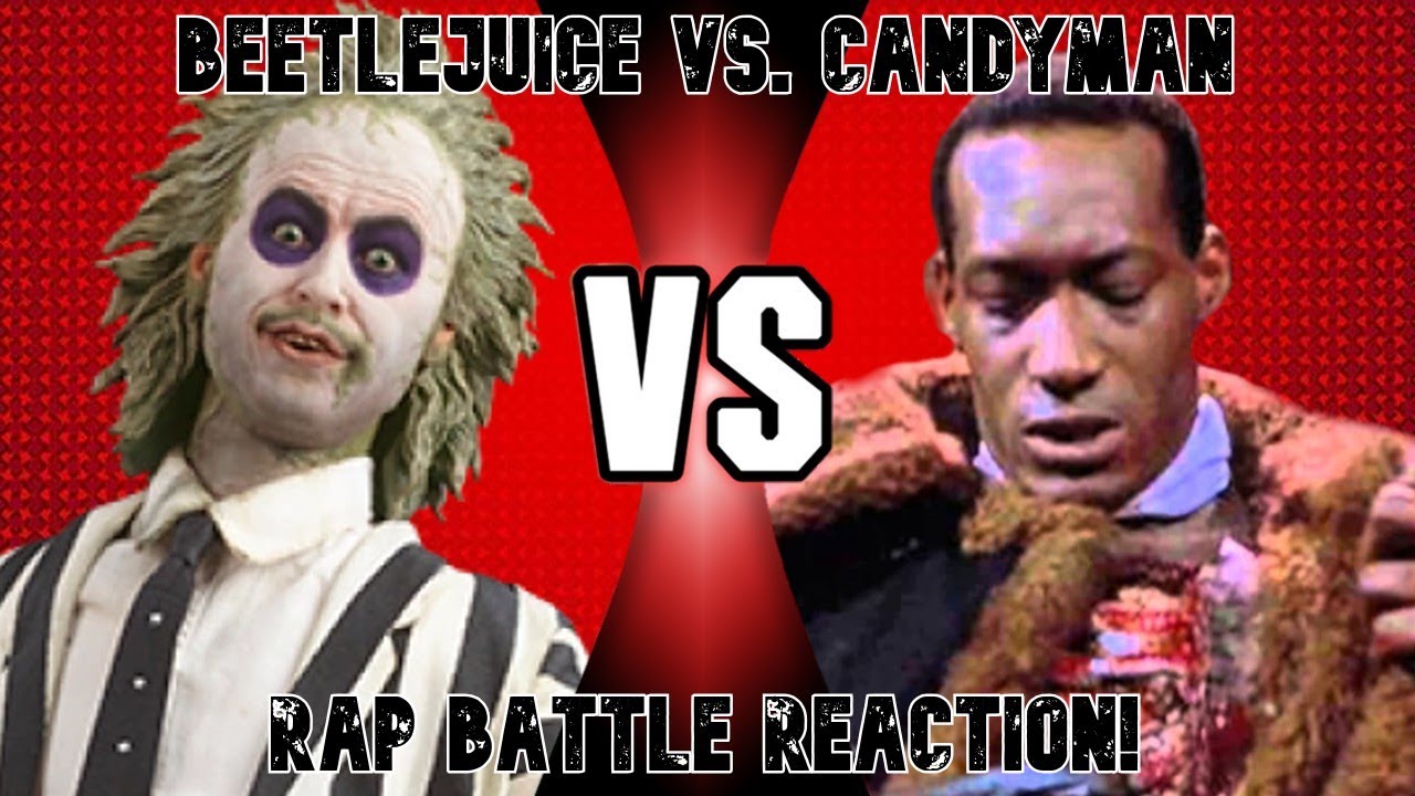 I LOVE HORROR RAP BATTLES! | Beetlejuice Vs. Candyman Rap Battle ...