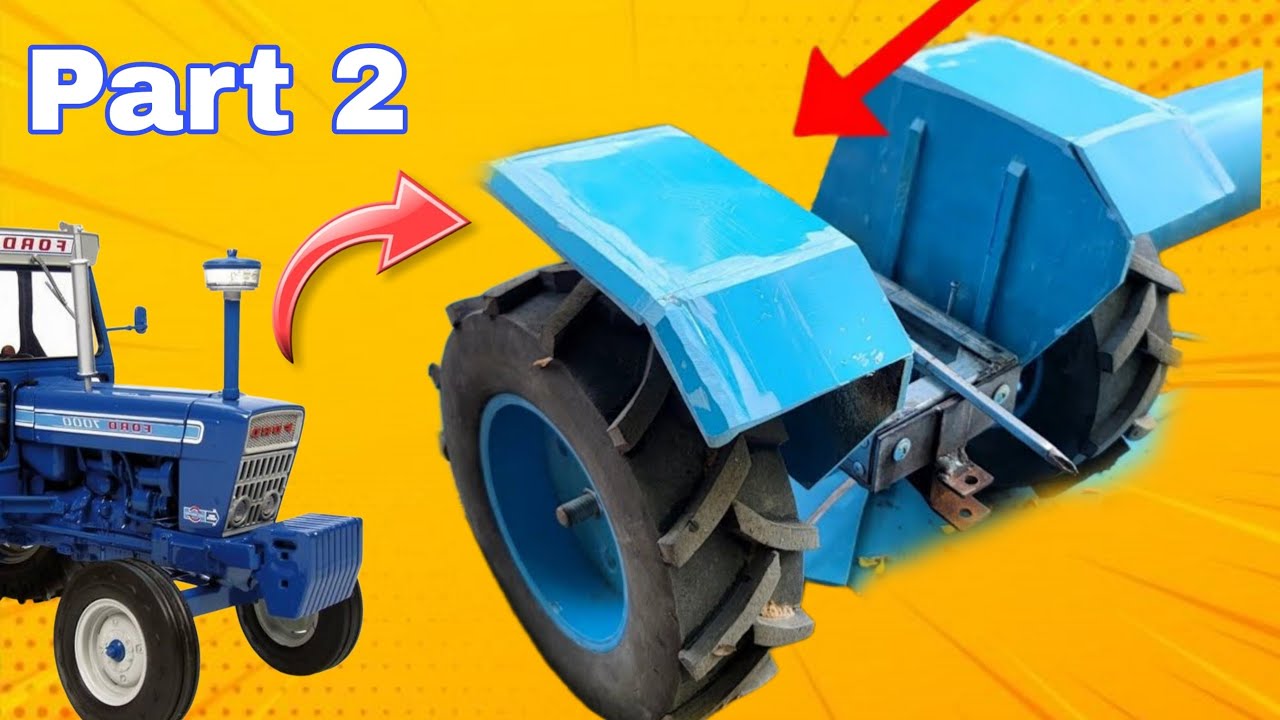 HOW TO MAKE TACTOR POWR FORD 5010 FROM PVC PIPES WITH FULLY LOADE ...