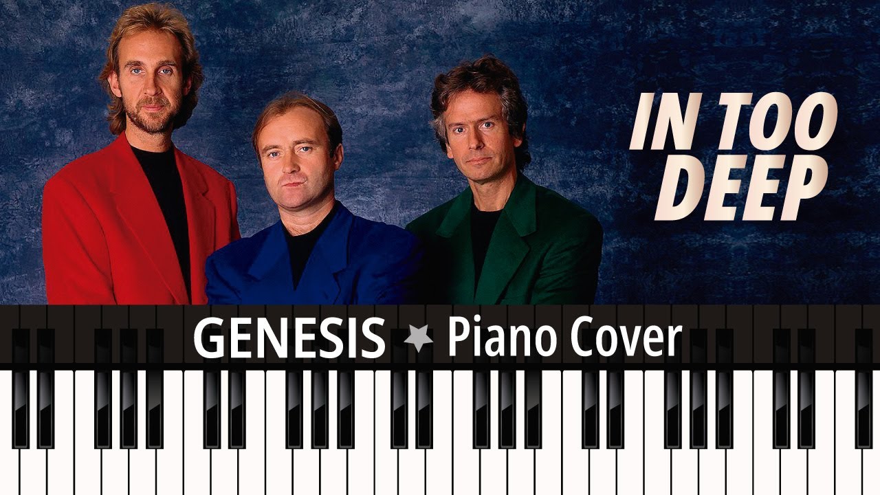 IN TOO DEEP (1986) GENESIS TUTORIAL piano cover + sheet music - YouTube